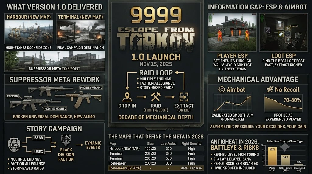 Escape from Tarkov in 2026: What Changed After 1.0 and Why Cheats Still ...